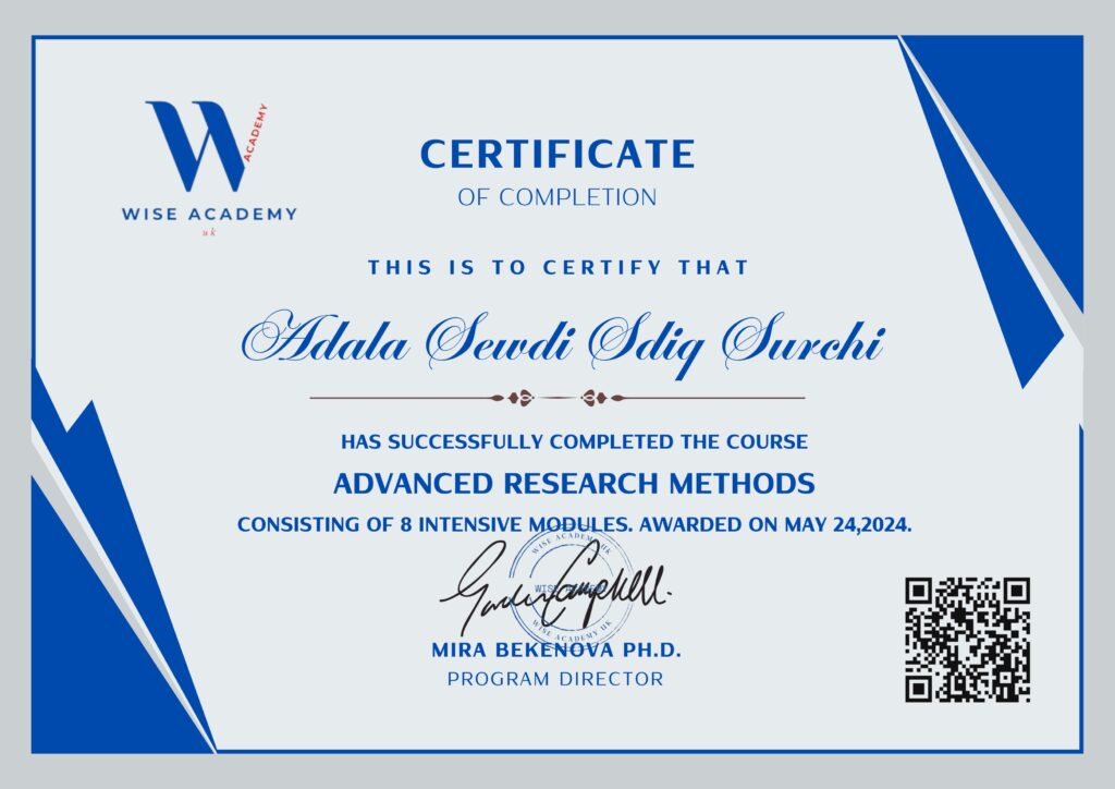 Certificate Wise Academy 8426